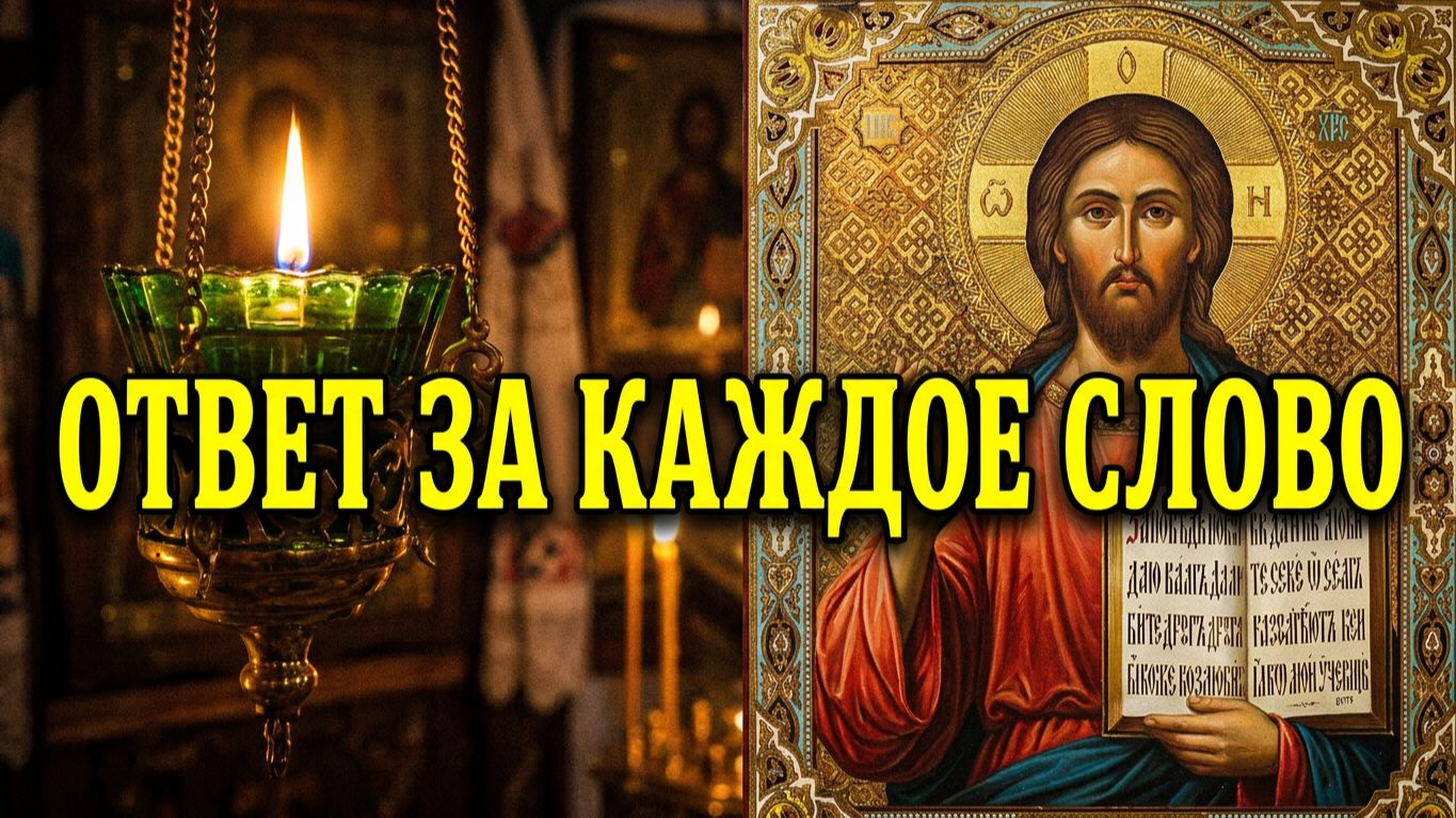 Слова Противные БОГУ : За всякое такое слово, дадут люди Ответ в День СУДА!