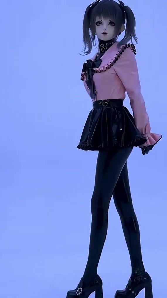 Very Slim Jirai-style Latex Kigurumi Doll