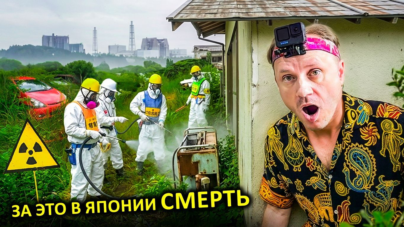 Проникли в брошенные ДОМА Фукусимы Побег от ЛИКВИДАТОРОВ в Зоне Отчуждения ! ️На