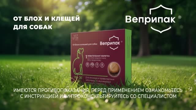 Защитите свою собаку от клещей и блох с Веприпак!
