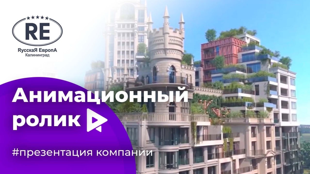 Анимационный видеоролик для компании "Русская Европа"