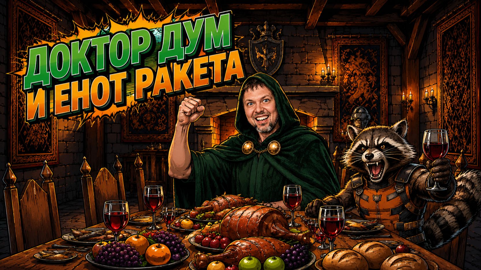 Доктор Дум и енот Ракета | Реакция Еш Сереж