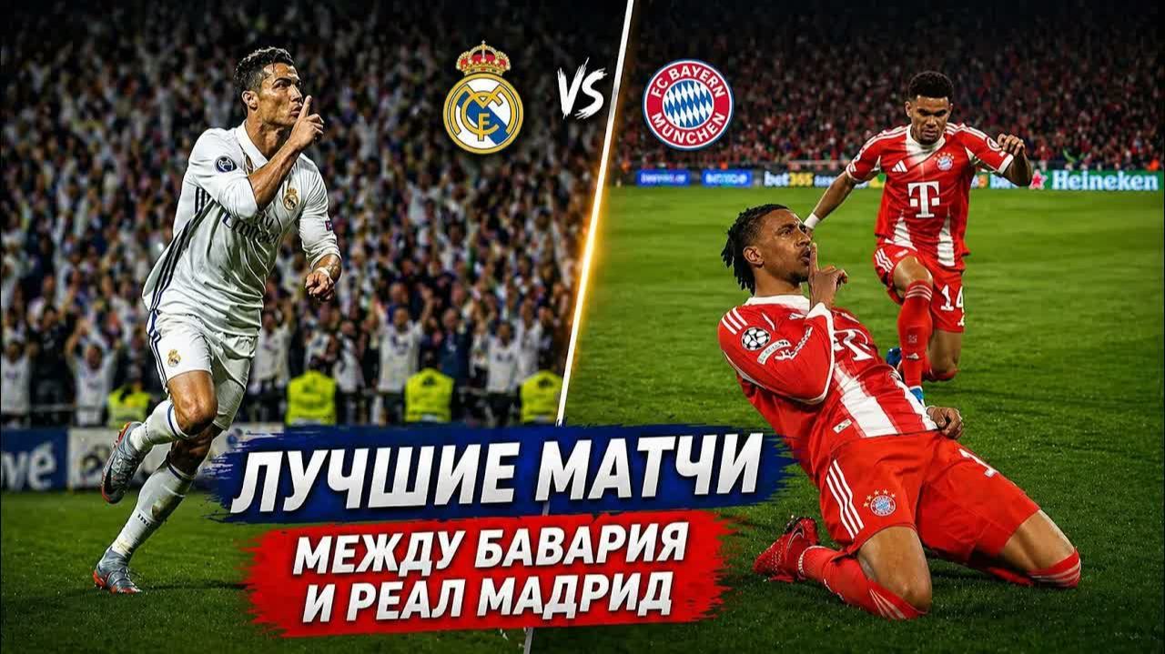 5 БЕЗУМНЫХ ВСТРЕЧ МЕЖДУ БАВАРИЕЙ И РЕАЛ МАДРИД