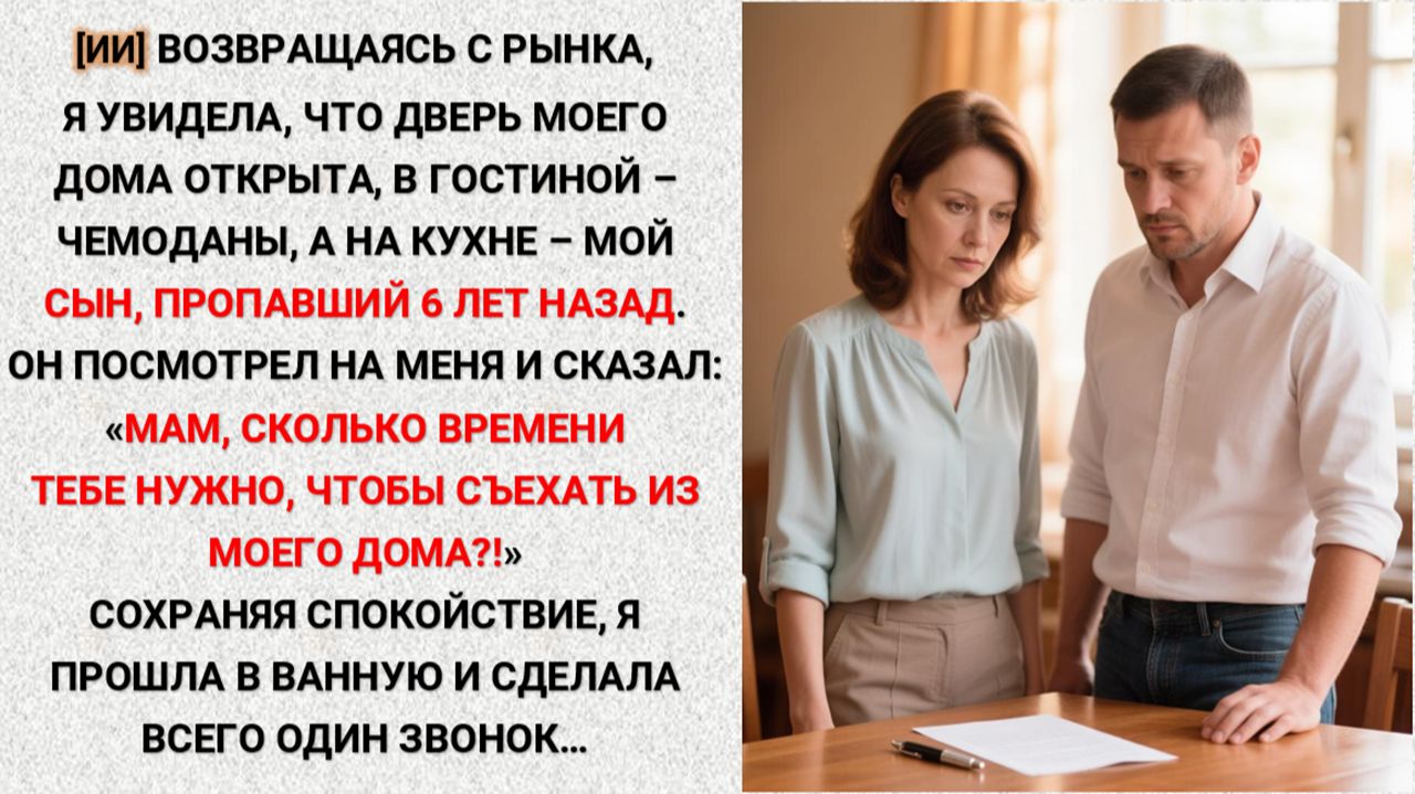 Мой сын вернулся через шесть лет. Вместо объятий он принес ручку и контракт...