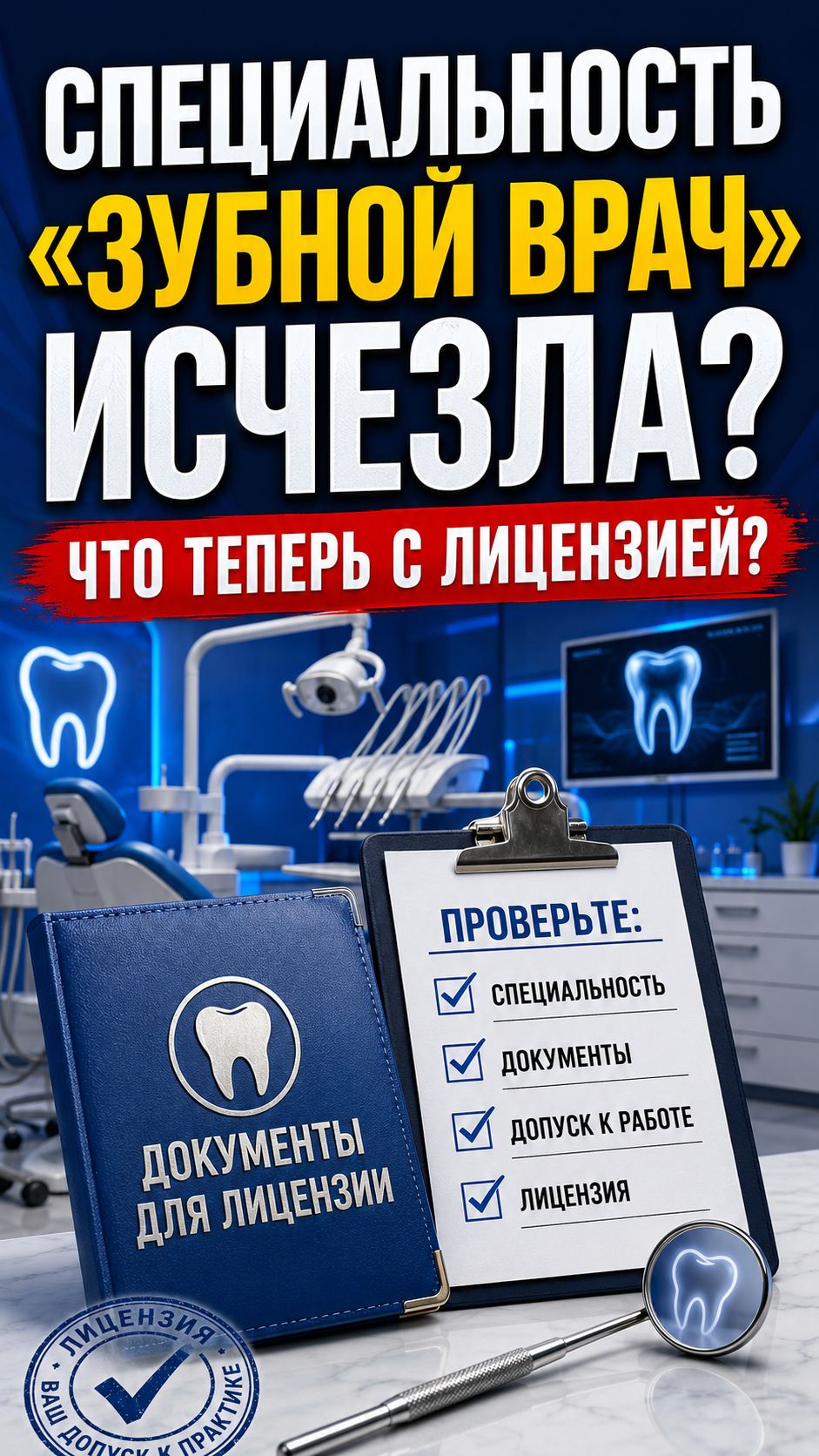 Зубной врач исчез из номенклатуры: что делать клиникам?