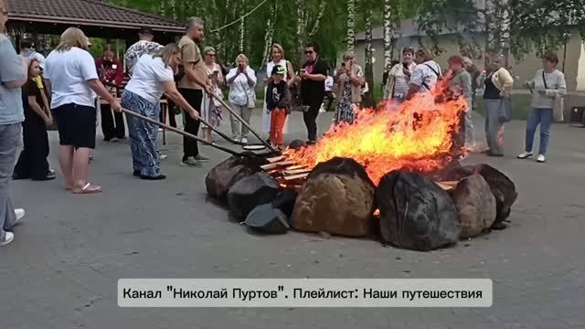 Блинная вечеринка,вечерний Лунёво на Волге