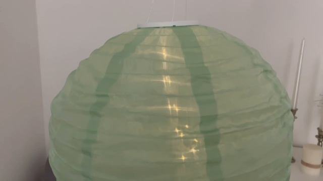 Подвесной светильник на солнечной батарее Solar ШАНЖАО, текстиль, бирюзовый, 40 см, DX9300640-3