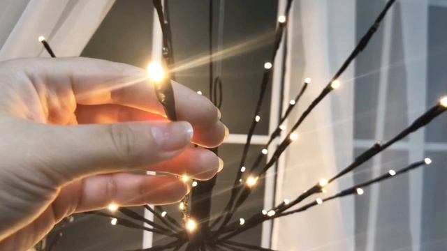 Подвесное светящееся украшение ФЕЙЕРВЕРК КЛАССИКО, 60 теплых белых микро LED-огней, 70 см, 1106599