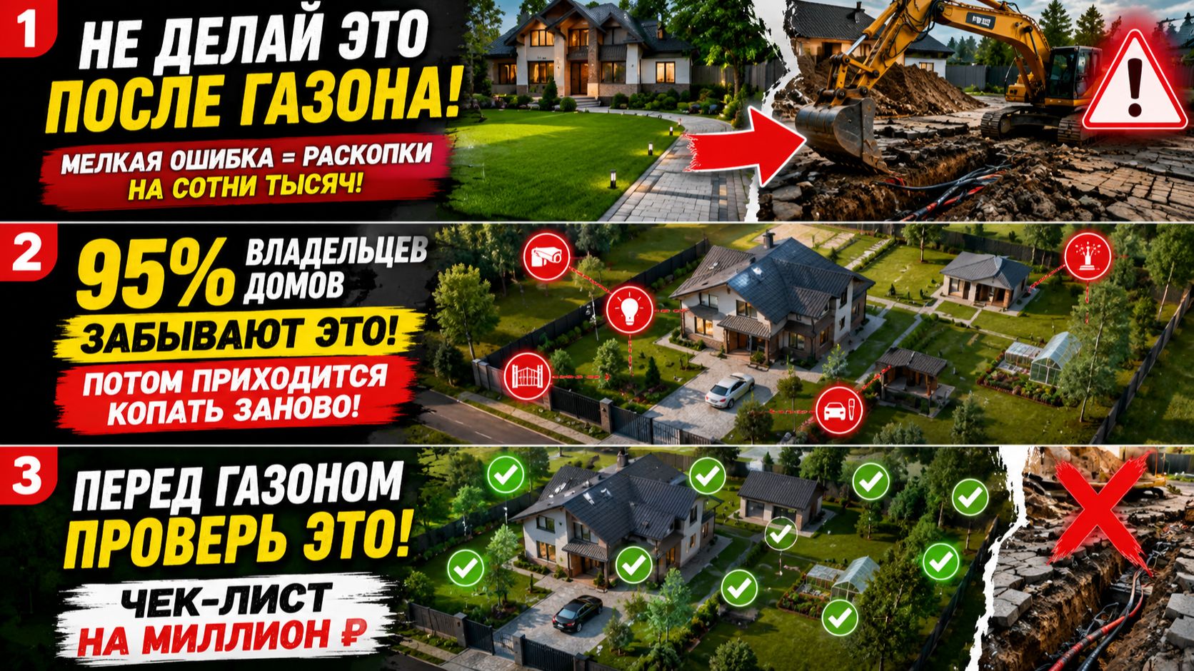 Как не перекопать участок через 3 года Полный чек-лист коммуникаций