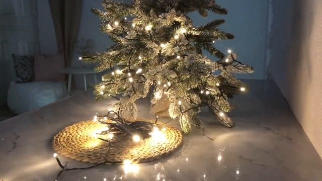 Светодиодная гирлянда на батарейках 120 теплых белых LED ламп 12 м, черный ПВХ, LD120-GWW-BO-RC