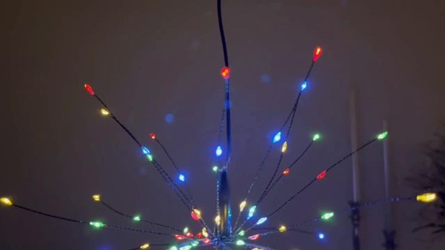 Садовый светильник подвесной SOLAR Фейерверк (Firework) на солнечной батарее, 481-87