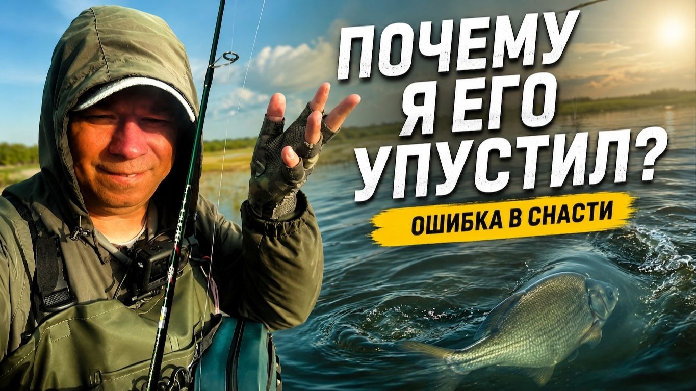 УПУСТИЛ ТРОФЕЙНОГО ЛЕЩА… Ошибка, которая стоила мне рыбы | мормышинг