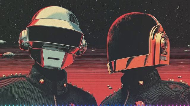 Daft Punk The Crimson Horizon 🔴🌌 ｜ Chillwave, Synthwave, Retro Funk, Nu Disco, Electronic Playlist