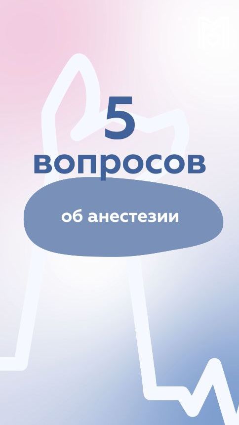 5 ВОПРОСОВ... об анестезии