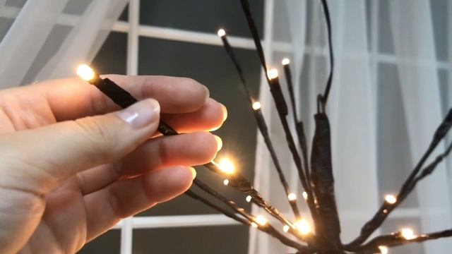 Подвесное светящееся украшение ФЕЙЕРВЕРК КЛАССИКО, 72 теплых белых микро LED-огня, 45 см, 1106955
