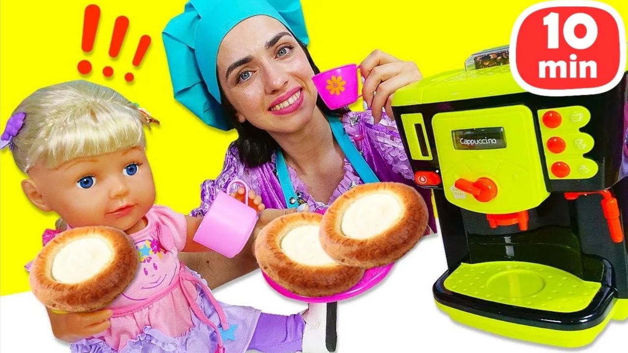 Готовим блинный торт с Беби Бон и Леей из пластилина Play-Doh 🍰🥞 | Для детей