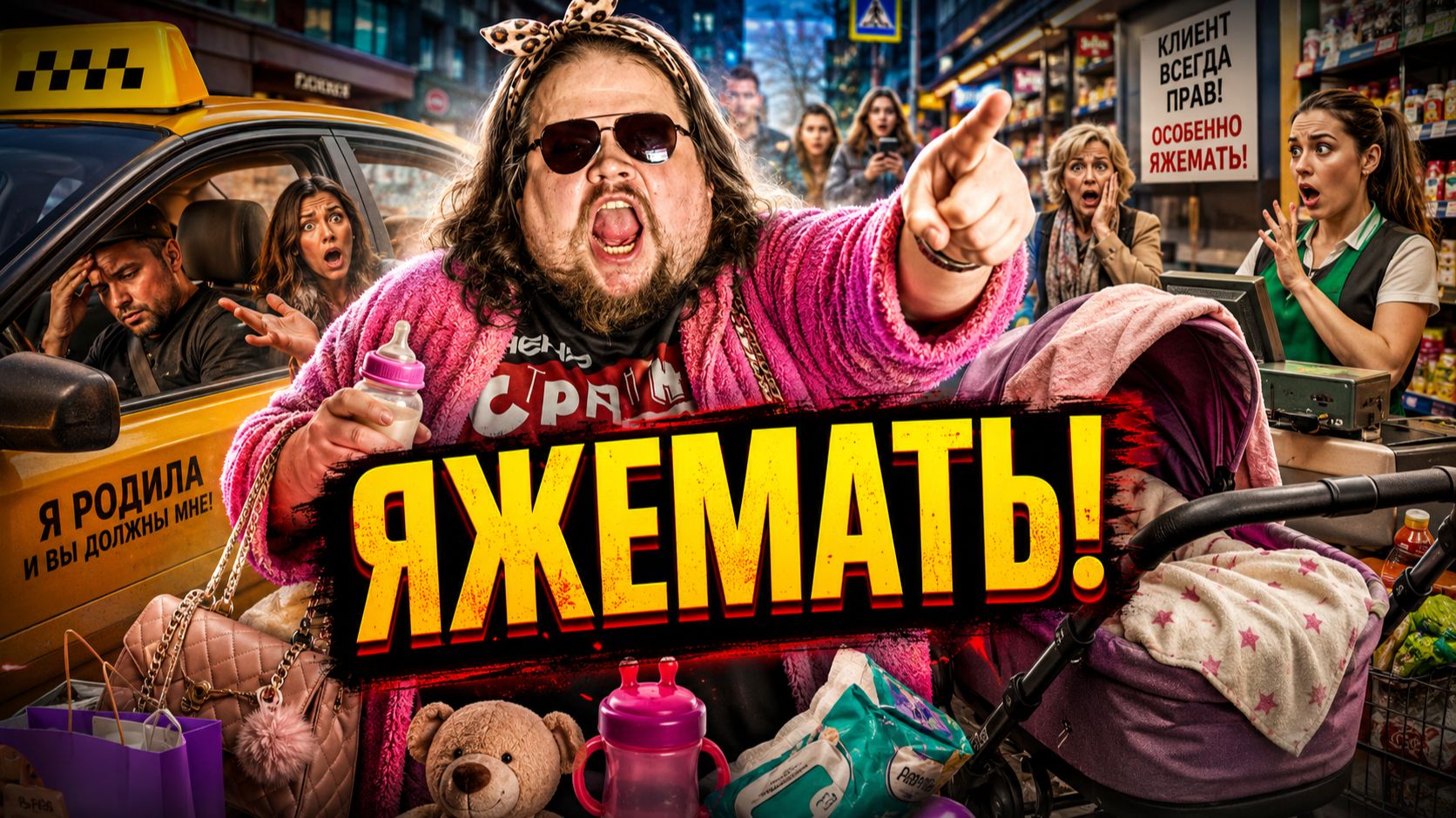 «ЯЖеМать!» — Яжмать Устроили Истерики в Такси, в магазинах и на улице! Я родила и вы должны мне!