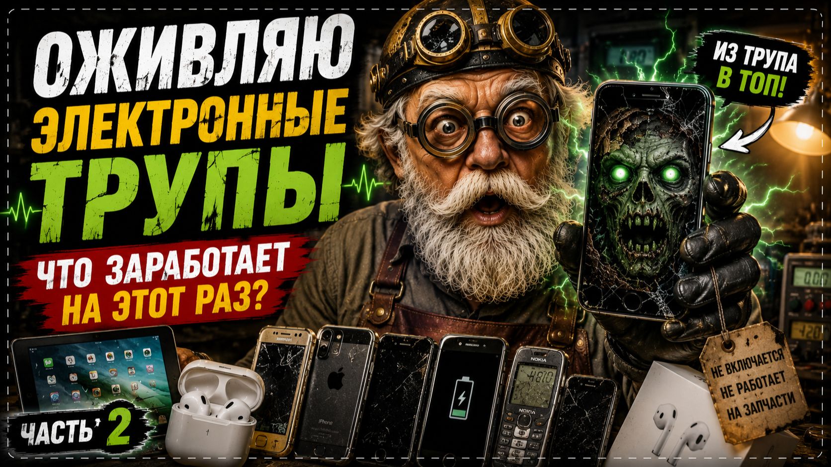 Оживляю электронные трупы  Проверка техники с барахолки. #2