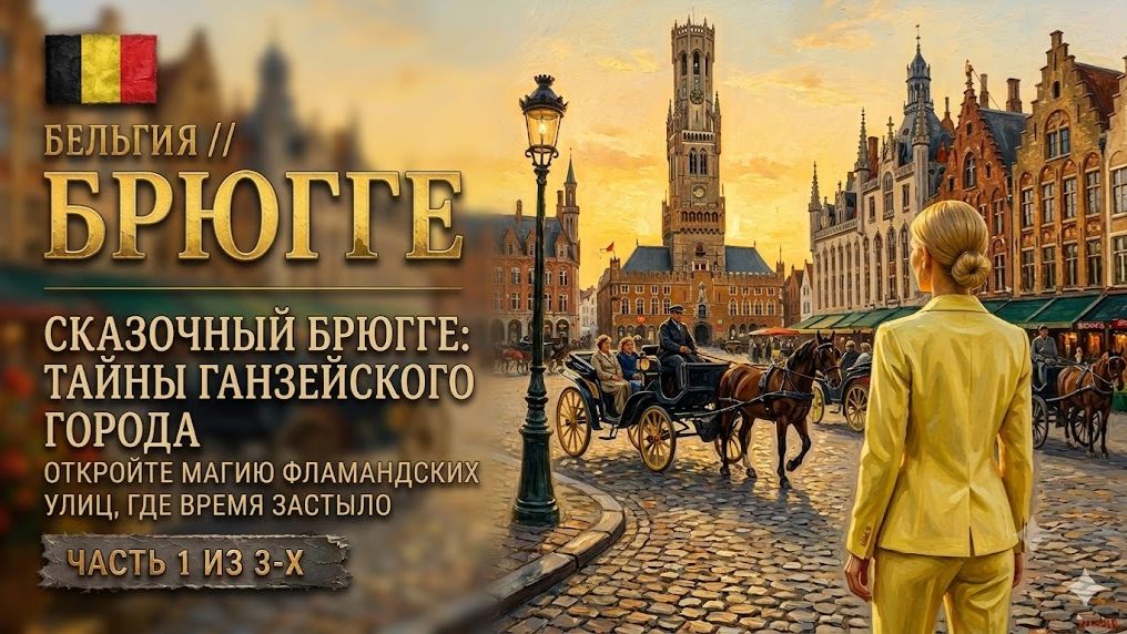 🇧🇪 Бельгия // Брюгге // Сказочная красота фламандской архитектуры // Часть 1 // Прогулка в 4K
