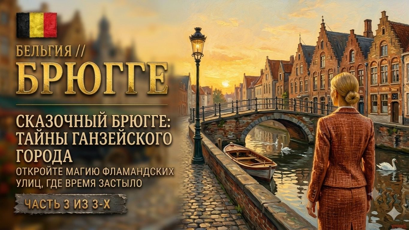 🇧🇪 Бельгия // Брюгге // Сказочная красота фламандской архитектуры // Часть 3 // Прогулка в 4K