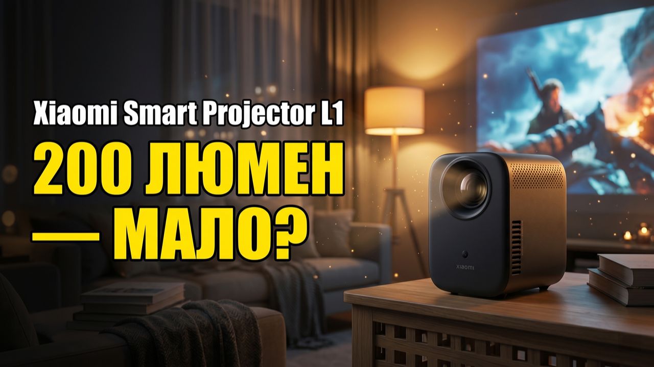 Проектор Xiaomi Smart Projector L1: 200 Люменов — Хватит Или Нет?