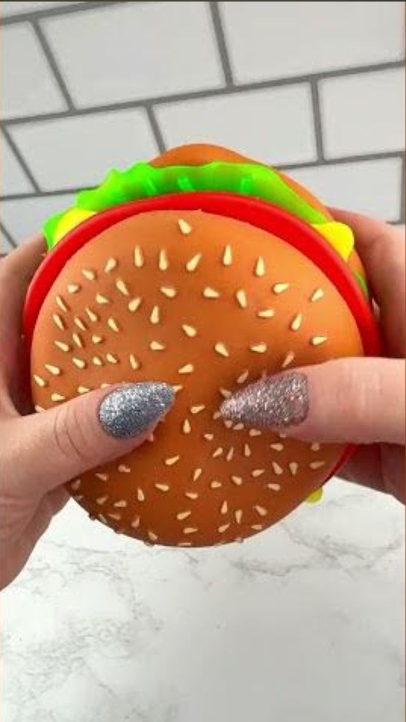 АСМР РАСПАКОВКА чудесных ТАБА сквишей Игрушек Еда и Силиконовые вкусняшки 🍗🍟🍔🍬🥬