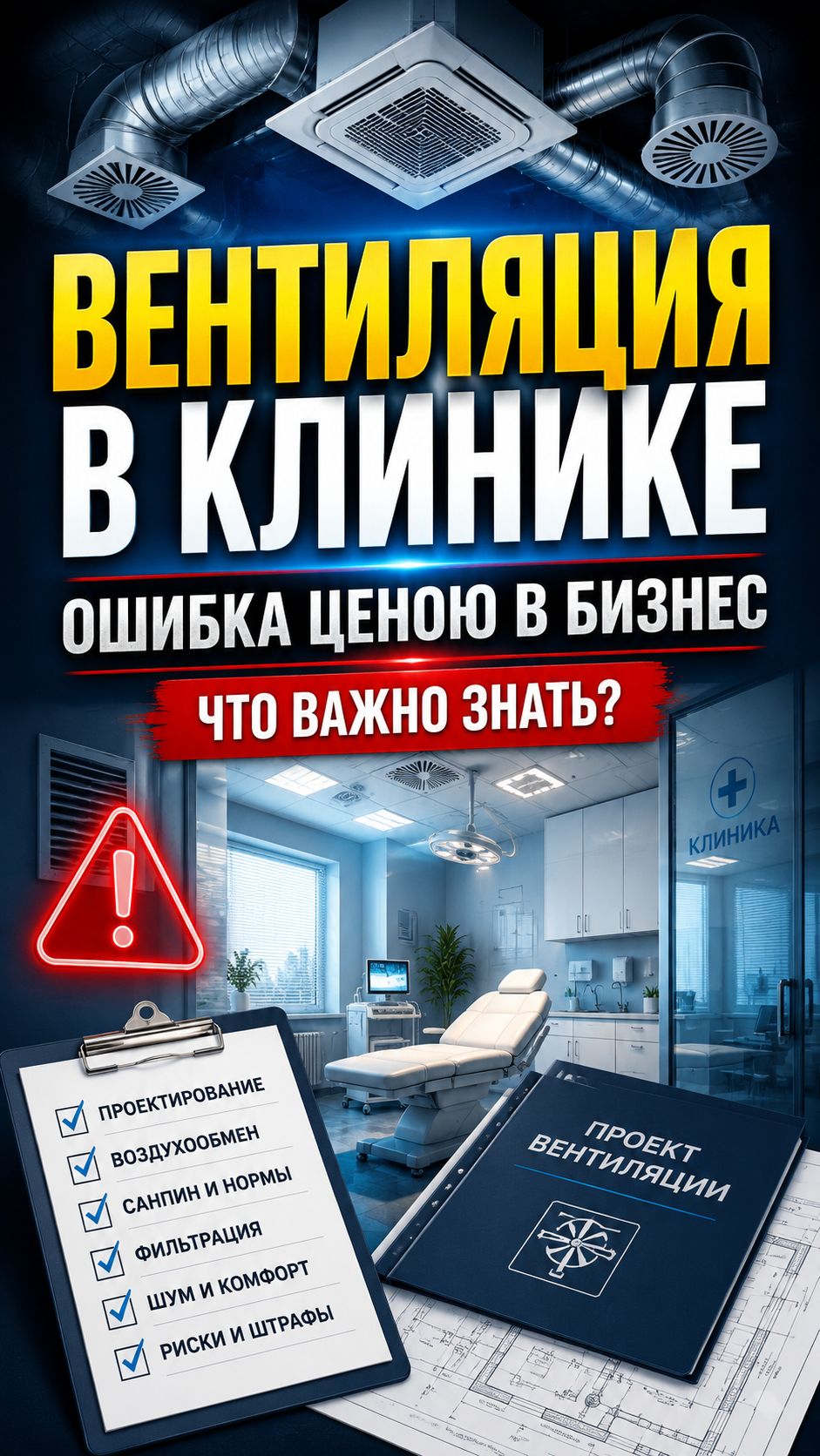 Вентиляция в клинике: ошибка ценой в бизнес