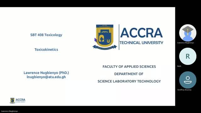 SBT 408 Toxicology (Evening) - Toxicokinetics