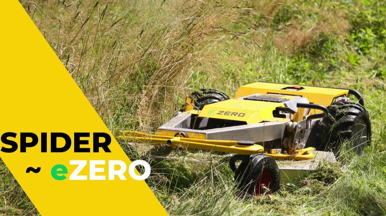 Электрическая косилка SPIDER eZERO на пульте ДУ