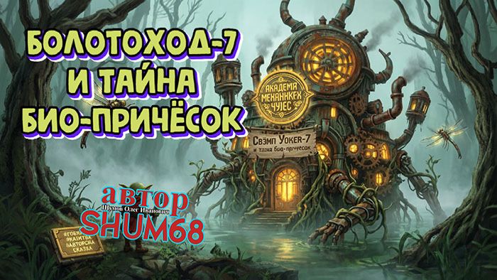 Аудиосказка «Болотоход-7 и тайна био-причёсок» ✨ Новая сказка от SHUM68 #гоблины #калитва #авторская