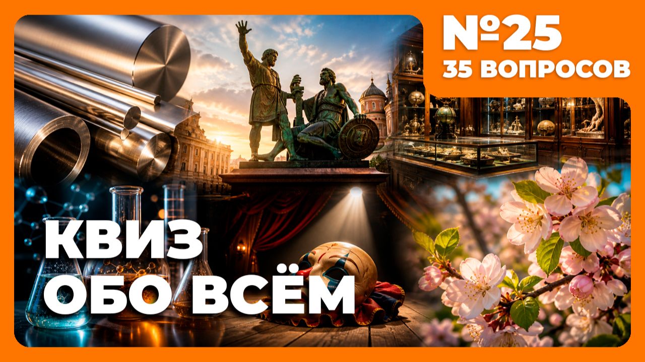 Квиз - Обо всём №25 🧠 ЭКСТРА-ЗНАНИЯ!