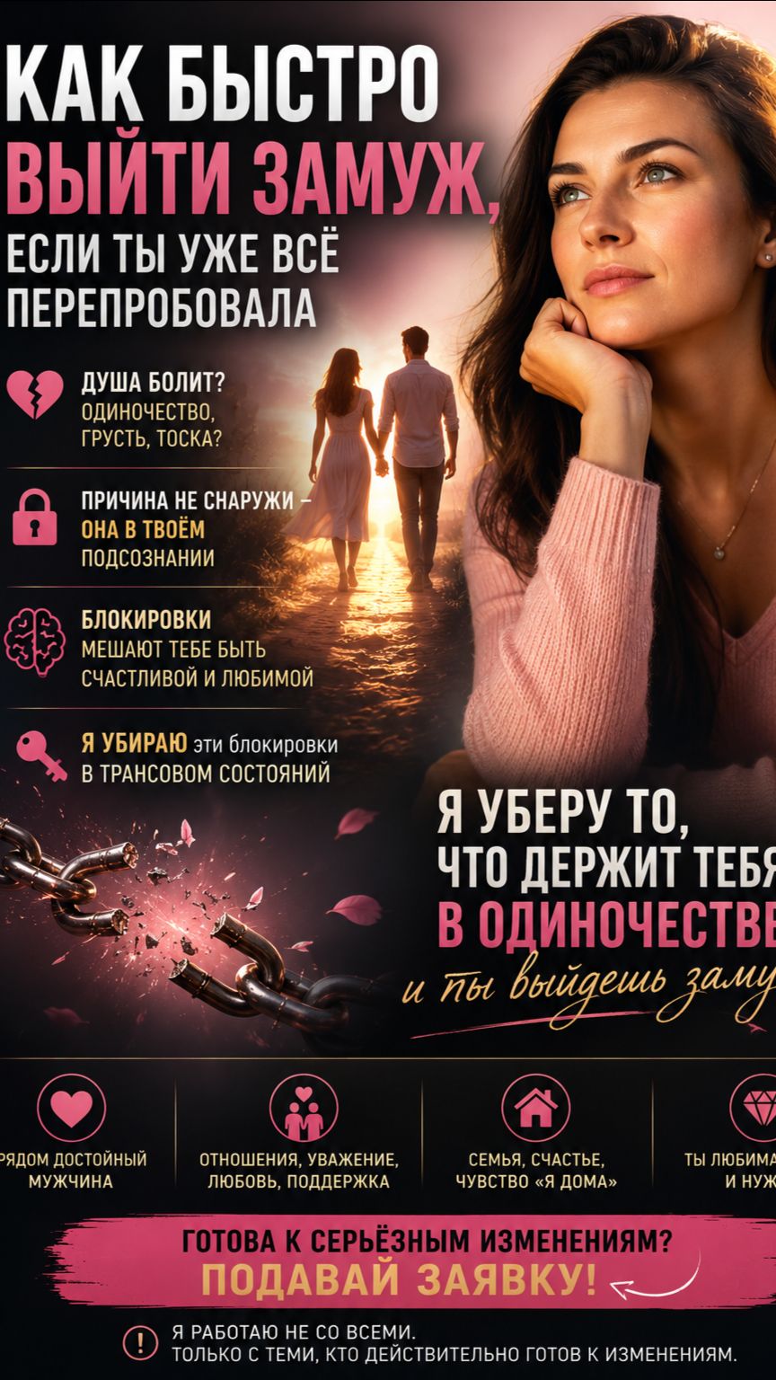 ПОЧЕМУ ТЫ ДО СИХ ПОР НЕ ЗАМУЖЕМ