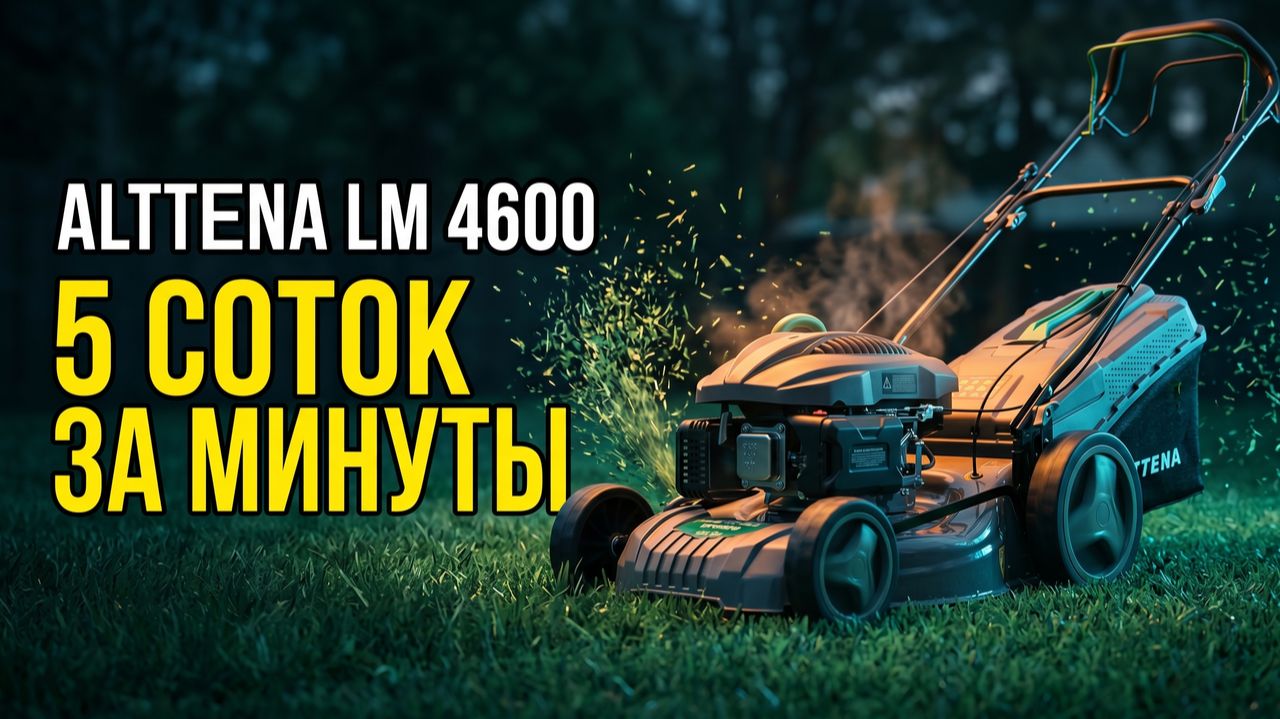 Газонокосилка ALTTENA LM 4600: 5 Соток За Минуты — Но