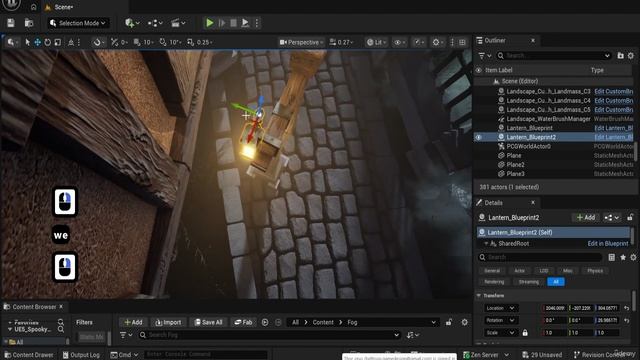 EN Blender 5 & UE5.7 Stylized Haunted Street Kit_part 13