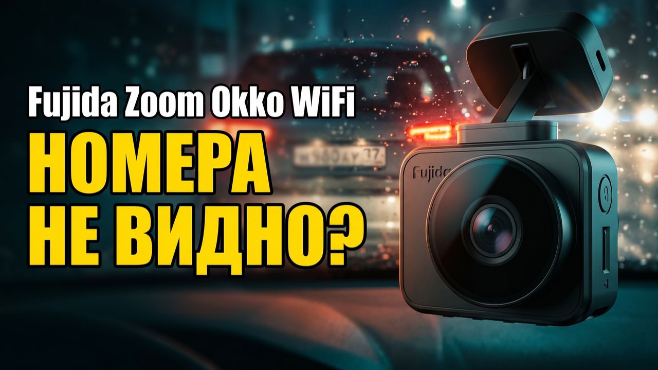 Видеорегистратор Fujida Zoom Okko WiFi: Номера Не Видно — Почему
