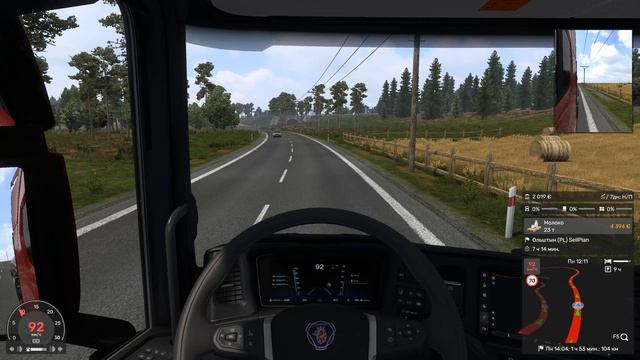 До 100 lvl #2 в Euro Truck Simulator 2 | Первая поездка