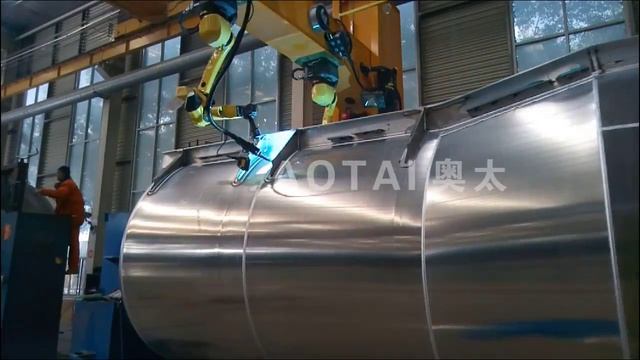 РТК на базе FANUC - Портал с двухстоечным позиционером - Сварка сосуда из аллюминия (пример реализац
