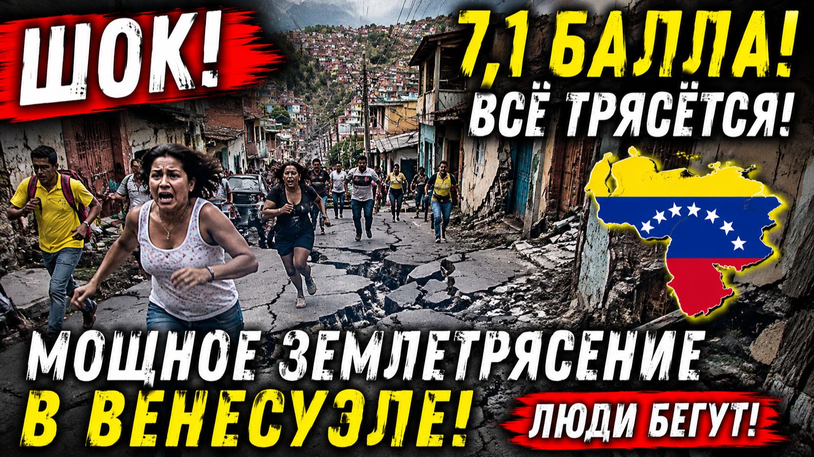 🚨⚡ МОЩНЕЙШЕЕ ЗЕМЛЕТРЯСЕНИЕ ПОТРЯСЛО ВЕНЕСУЭЛУ! ОБЪЯВЛЕНА УГРОЗА ЦУНАМИ!