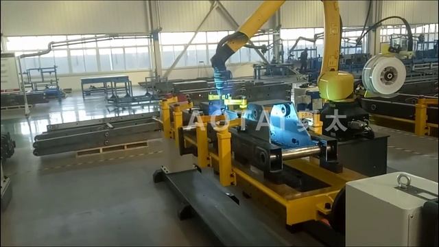РТК на базе FANUC -Робот на траке с двухстоечным позиционером (пример реализации)