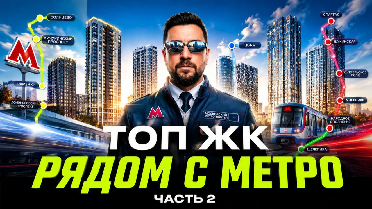 ТОП-5 ЖК у метро в Москве | Часть 2 | ЖК Остров, Родина Переделкино, Левел Войковская, Аквилон