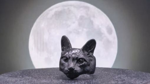 Кольцо "ЧЁРНЫЙ КОТ"| КОТ И ЛУНА