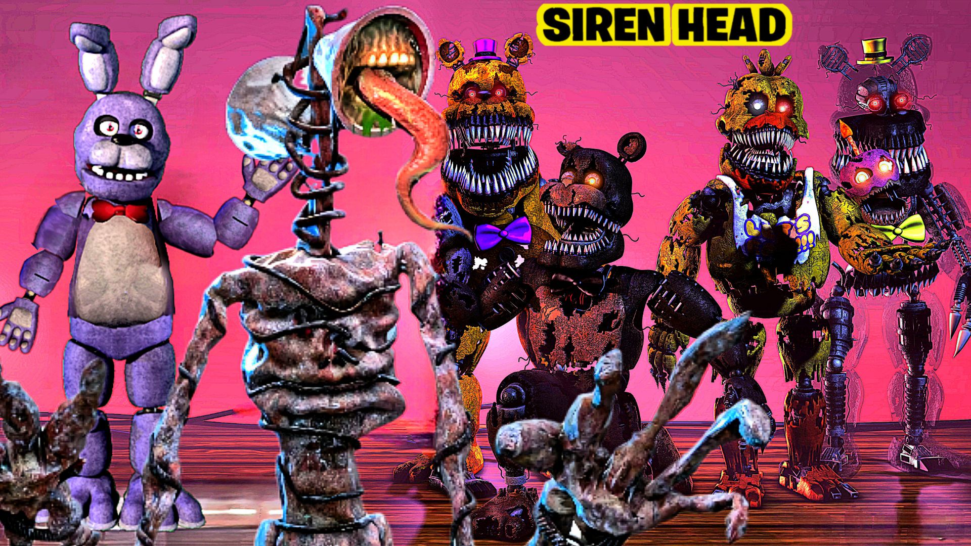 📢 СИРЕНОГОЛОВЫЙ 📢 против АНИМАТРОНИКОВ. Кто круче? SIREN HEAD vs TOY ANIMATRONICS.
