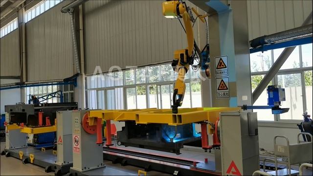РТК на базе FANUC - Робот на подвесе с двухстоечным позиционером (пример реализации)