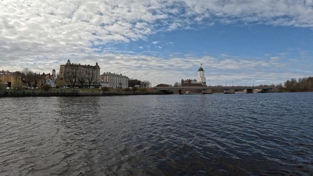 Выборг. Северная гавань. Идём на катере в парк Монрепо.