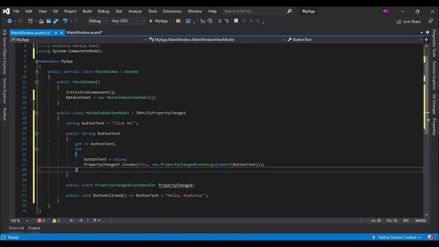 #02 AvaloniaUI - Model View ViewModel ( MVVM )
