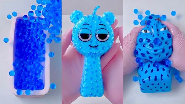 🥶 АСМР / ДЕЛАЕМ СИНИЕ СКВИШИ-БОБА 🧋ТУНГ ТУНГ САХУР 💙 И ОЧЕНЬ ПРИЯТНОЕ РАСТЯГИВАНИЕ