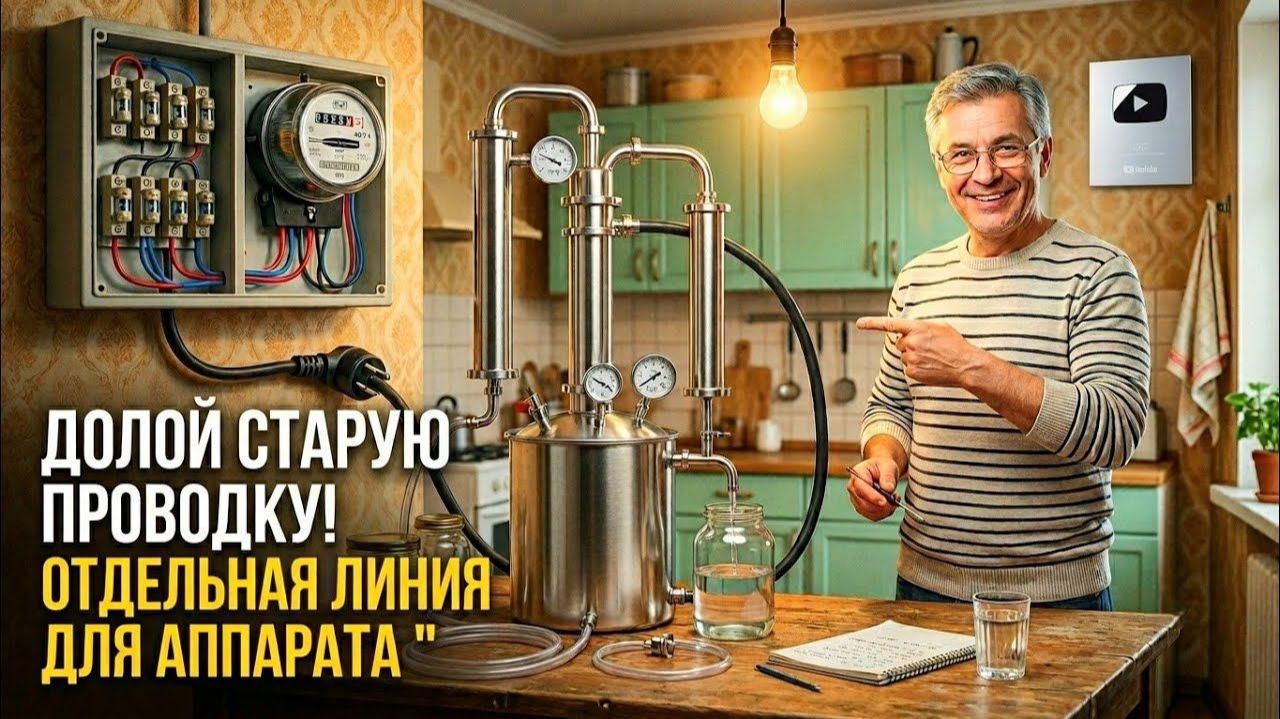 🔌 Электричество для САМОГОННОГО АППАРАТА | ЖУТКИЕ Откровения Самогонщика !