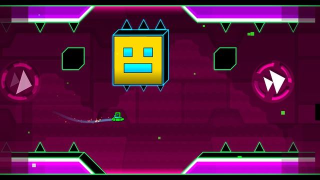 Прохождение уровня Crazy Ball на 3 монетки в Geometry Dash.