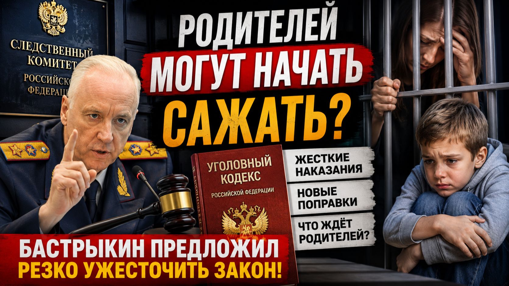 🚨 РОДИТЕЛЕЙ МОГУТ НАЧАТЬ САЖАТЬ БАСТРЫКИН ПРЕДЛОЖИЛ РЕЗКО УЖЕСТОЧИТЬ ЗАКОН!
