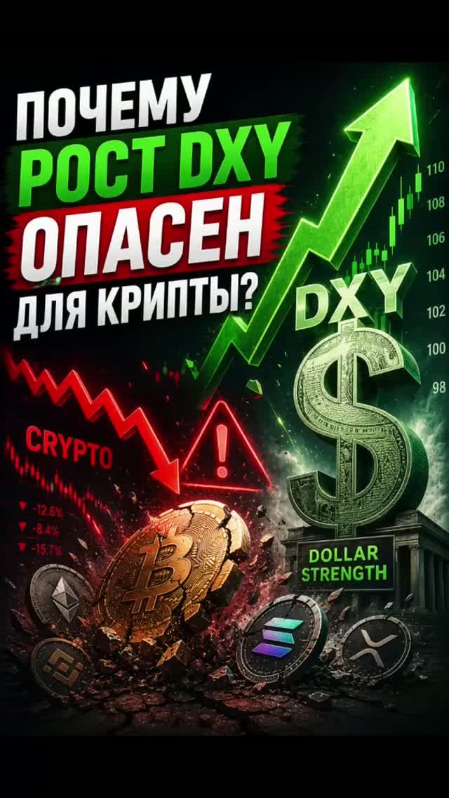 ПОЧЕМУ РОСТ DXY ОПАСЕН ДЛЯ КРИПТЫ?